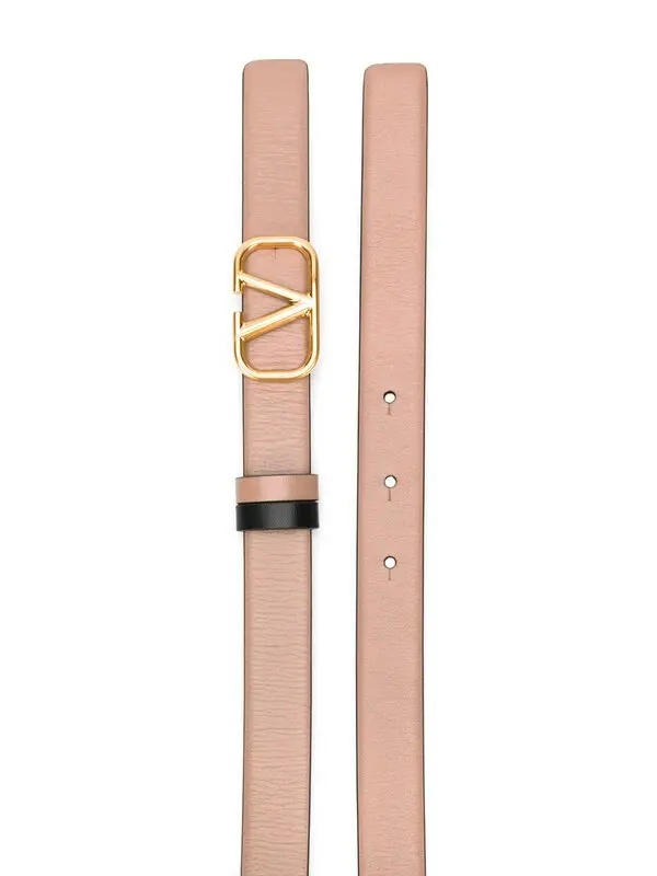 Valentino Garavani Vlogo Signature Leather Belt - Multicolor