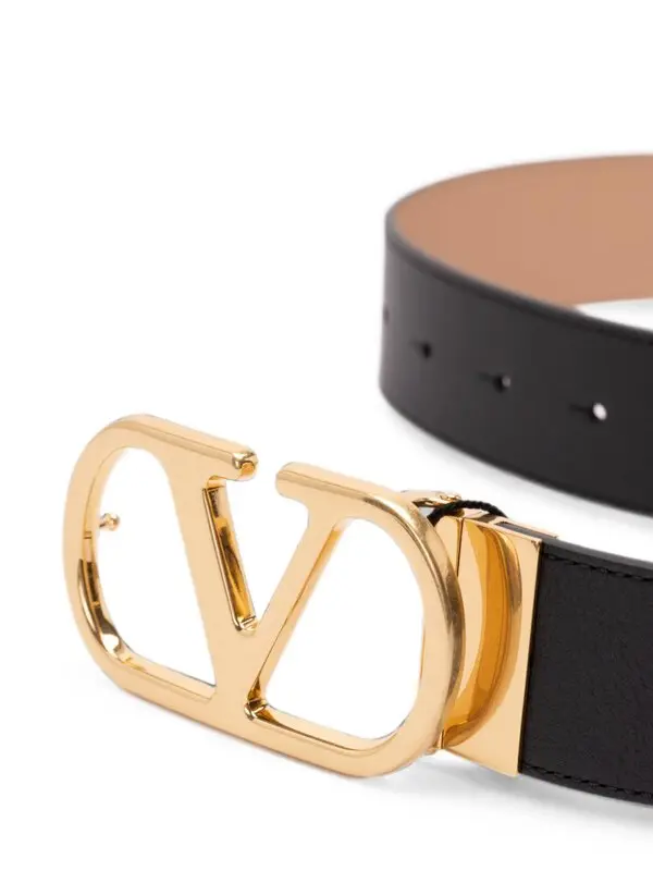 Valentino Garavani Vlogo Signature Leather Belt - Multicolor