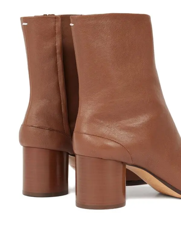 MAISON MARGIELA Tabi Leather Ankle Boots - Multicolor