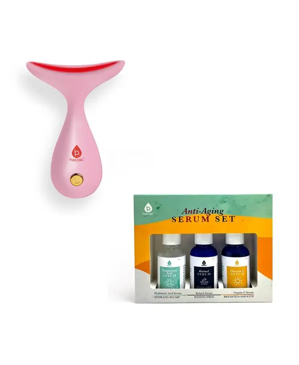 PURSONIC Led Light Therapy Sculpting Wand - Pink