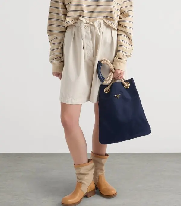 Prada Mariner Bucket Bag - Blue