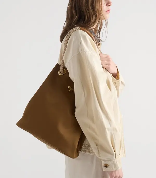 Prada Re-nylon Mariner Bucket Bag - Brown
