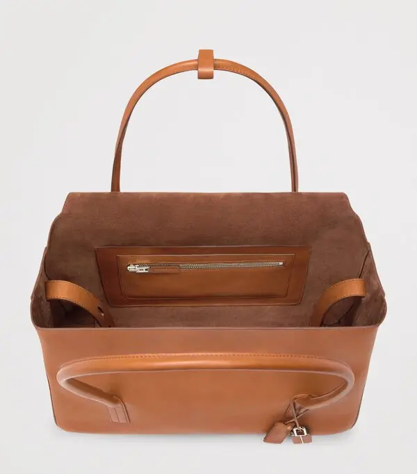 TOM FORD Large Leather Shoulder Bag - Brown