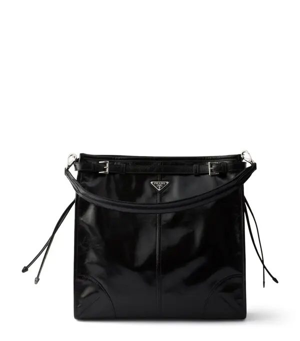 Prada Leather Bonnie Cross-body Bag - Black