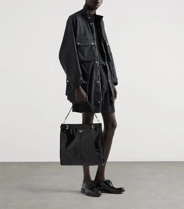 Prada Leather Bonnie Cross-body Bag - Black
