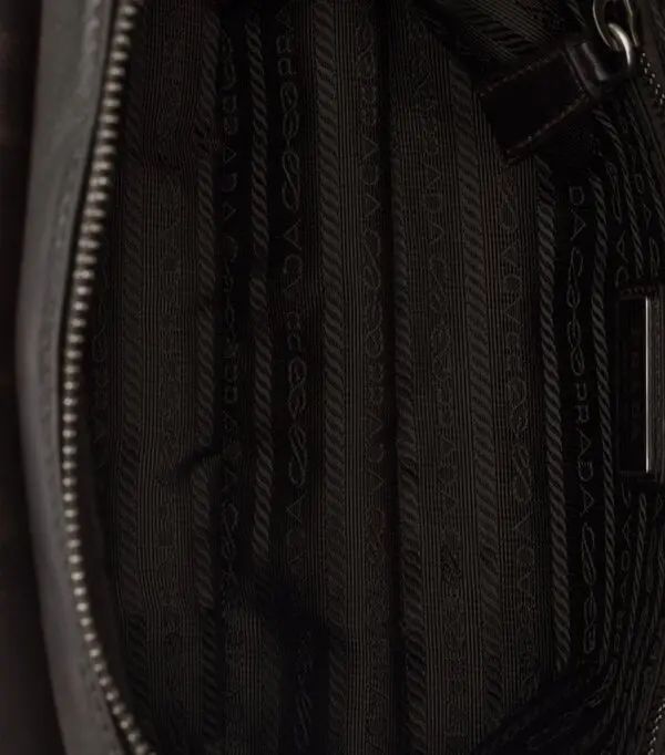 Prada Distressed Leather Cross-body Bag