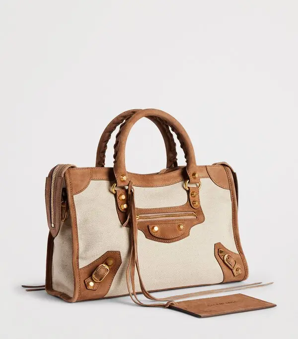 Balenciaga Small Canvas Le City Top-handle Bag - Ivory