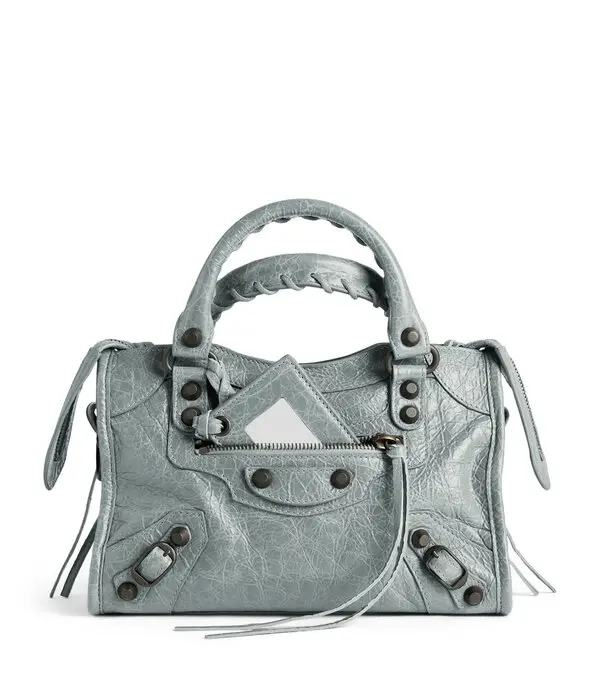 Balenciaga Mini Lambskin Le City Top-handle Bag - Blue