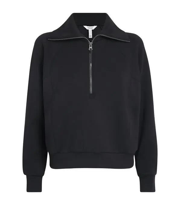 Spanx Airessentials Half-zip Sweater With Shawl Collar
