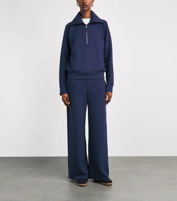 Spanx Airessentials Half-zip Sweater - Navy