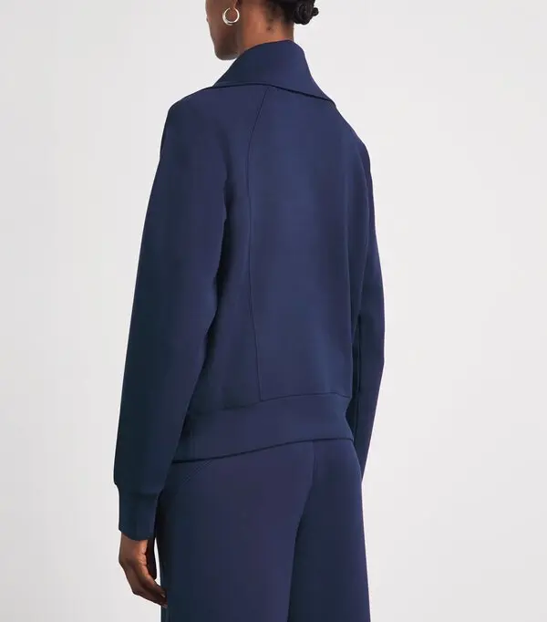 Spanx Airessentials Half-zip Sweater - Navy