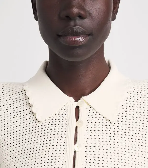 FRAME Crochet Daybreak Polo Shirt