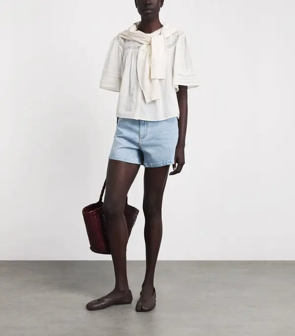 Paige Dani High-rise Denim Shorts