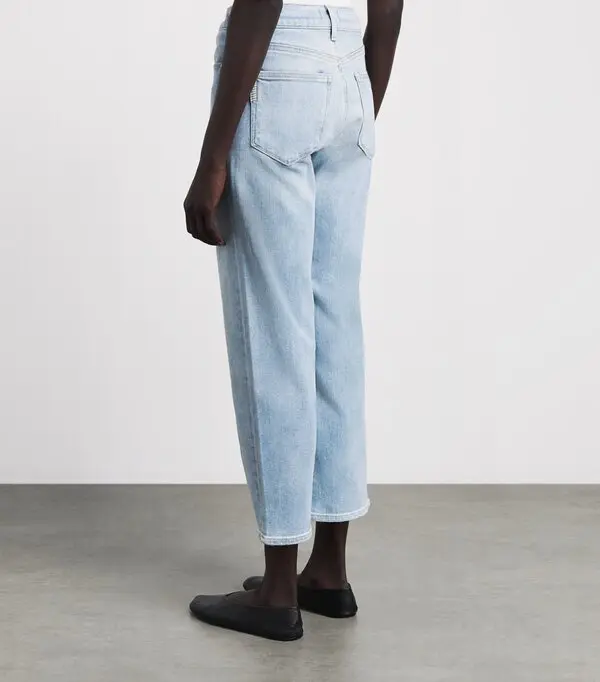 Paige Stevie High-rise Straight Ankle Jeans