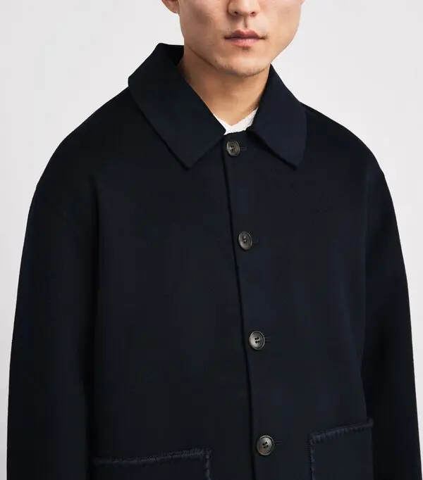 Commas Wool-cashmere Embroidered Chore Jacket