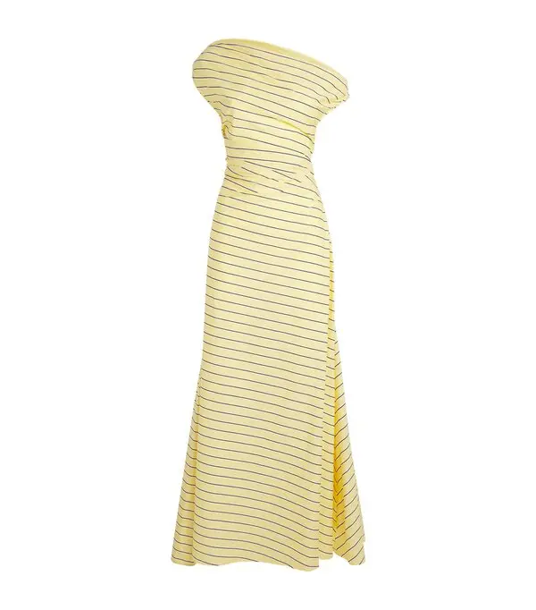 Staud Cotton Stripe Phare Maxi Dress