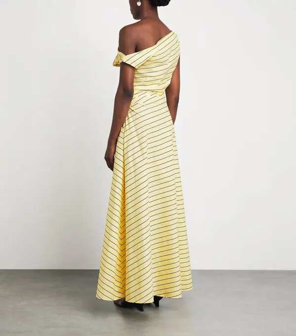 Staud Cotton Stripe Phare Maxi Dress