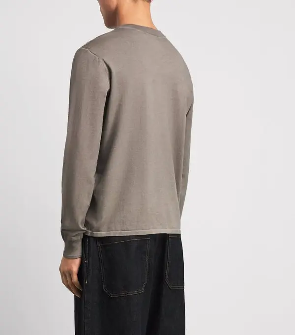 Rag & Bone Supima Cotton Henley T-shirt - Grey