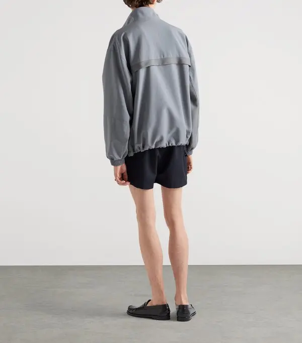 Prada Virgin Wool-mohair Jacket - Grey