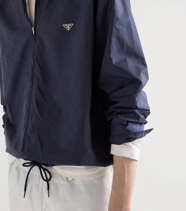 Prada Re-nylon Zip-up Shirt