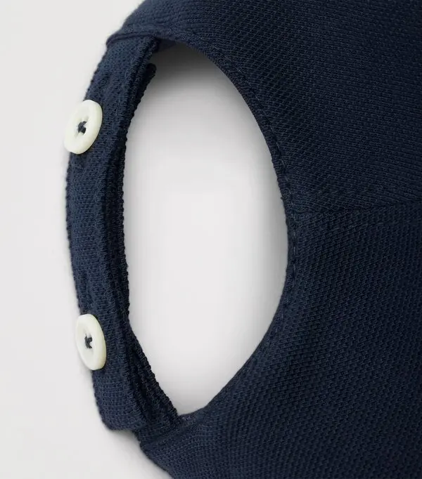 Prada Cotton Piqué Baseball Cap With Embroidered Crest