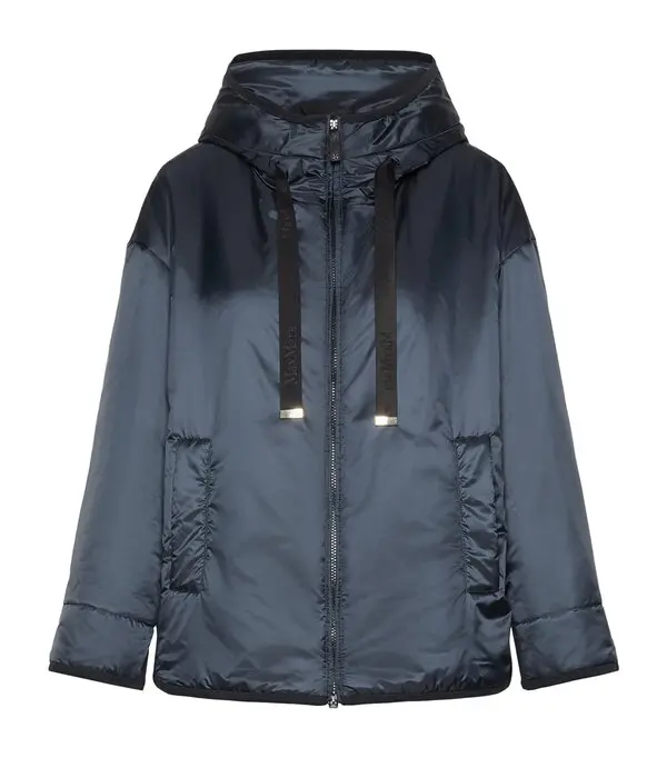 Max Mara Padded Hooded Jacket - Navy