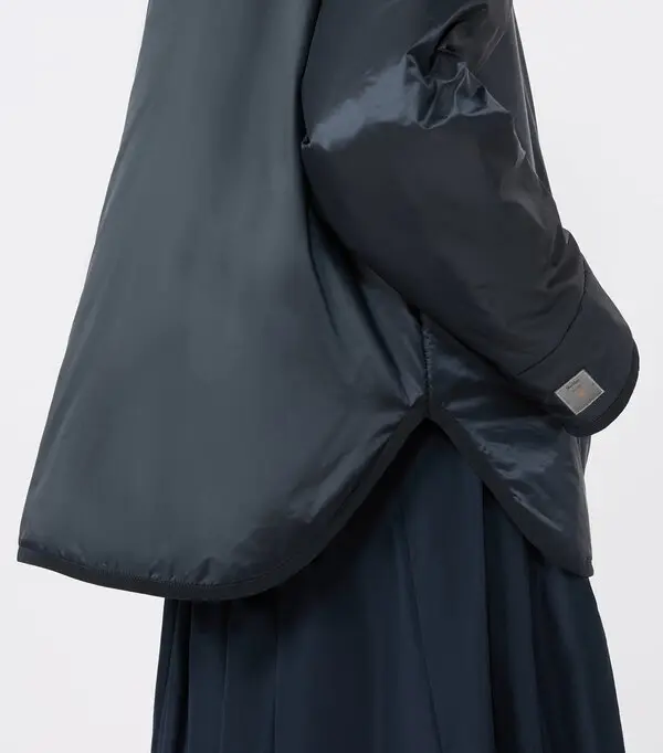 Max Mara Padded Hooded Jacket - Navy