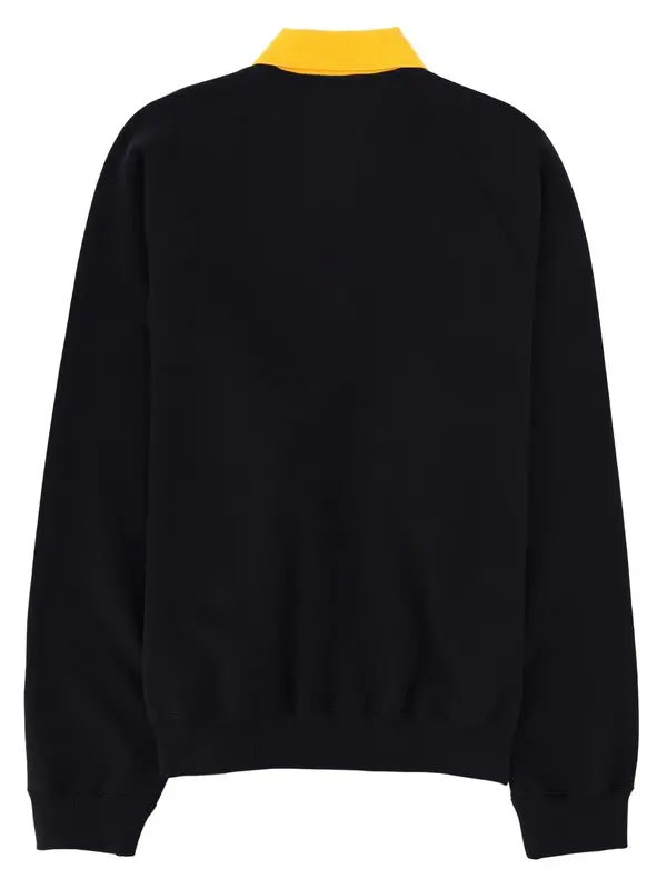 Versace Felpa Con Colletto Polo E Logo