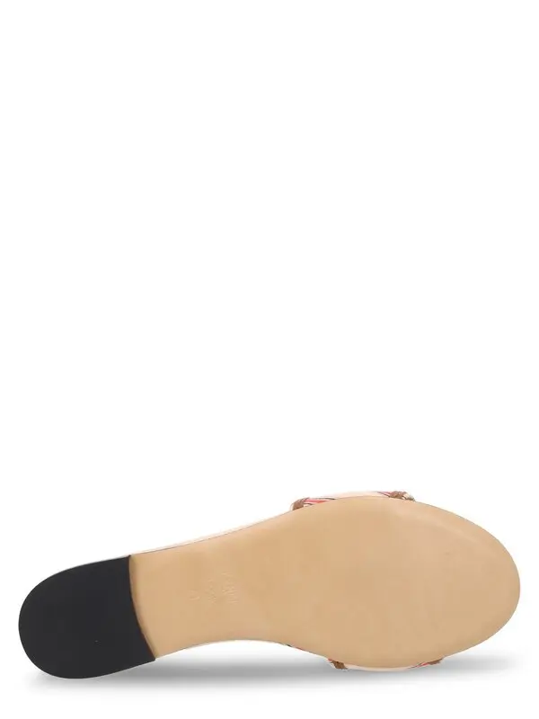 Fendi Slide In Canvas Ff Con Logo