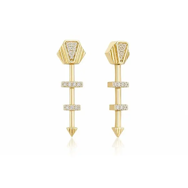 REIS JEWELLERY Gold / Yellow Luxe Arrow Earrings Yellow Gold - Gold/yellow