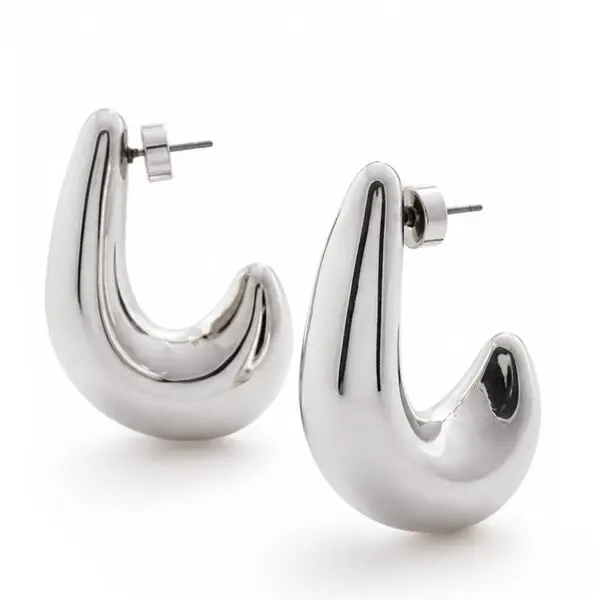 HYE JANE JEWELRY Faris Statement Hoop - Silver