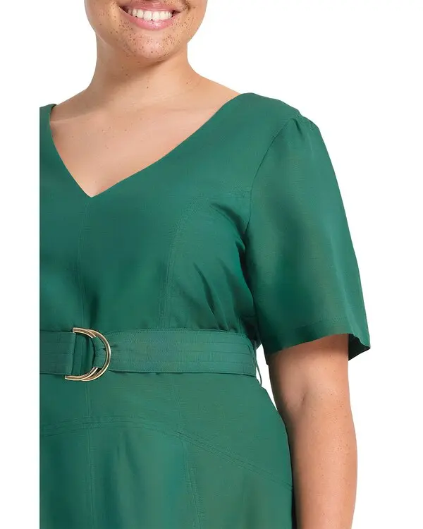 ESTELLE Aelin Belted Midi Dress