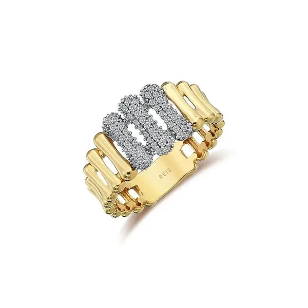 REIS JEWELLERY 14k Yellow Gold Diamond Ring - Gold/yellow