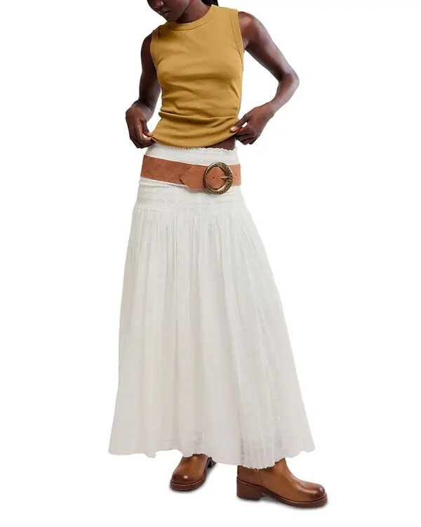Free People Raven Solid Maxi Skirt