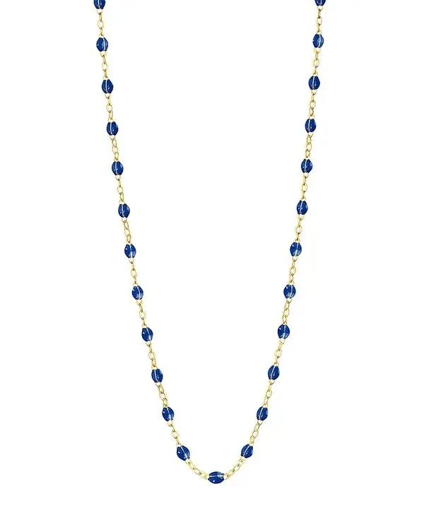 Gigi Clozeau 18k Yellow Gold Classic Gigi Necklace, 16.5 - Lapis