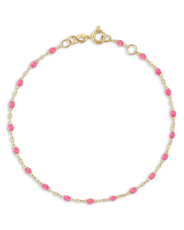 Gigi Clozeau 18k Yellow Gold Classic Gigi Bracelet - Pink
