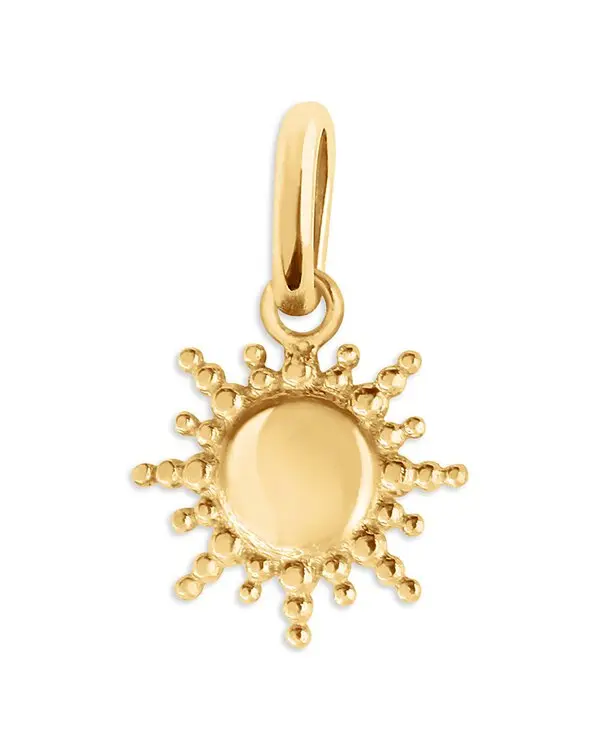 Gigi Clozeau 18k Yellow Sun Charm - Gold