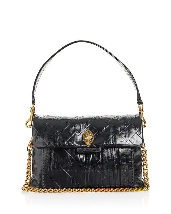 Kurt Geiger Celia Leather Shoulder Bag - Black