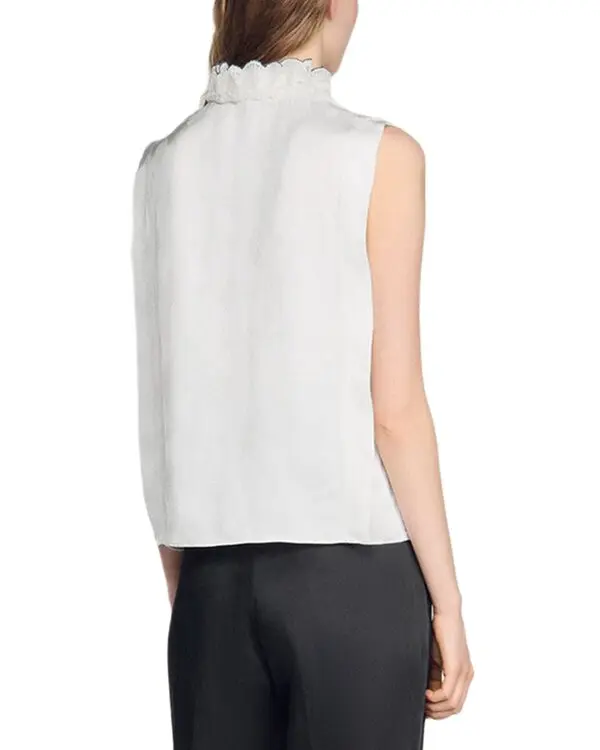Sandro Ruffled Shirt