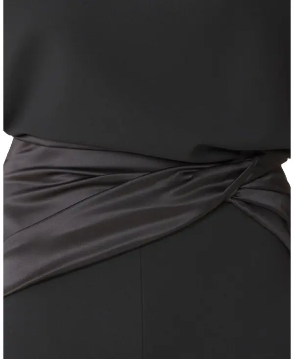 LANVIN Midi Dress In Jersey And Satin