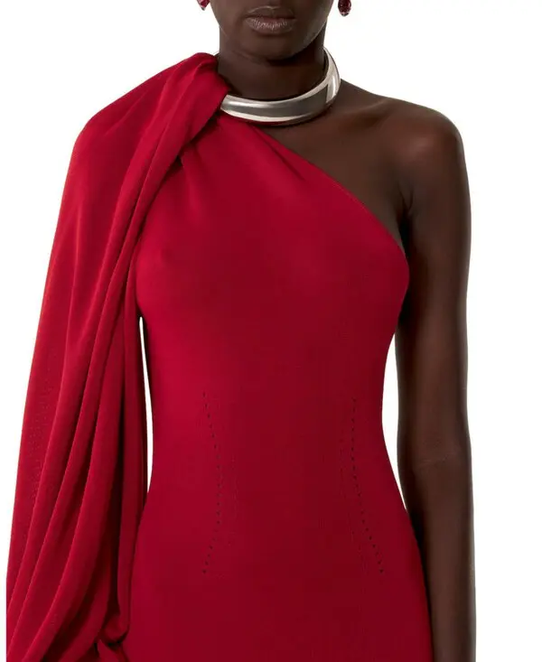 LANVIN Asymmetrical Choker Dress In Viscose