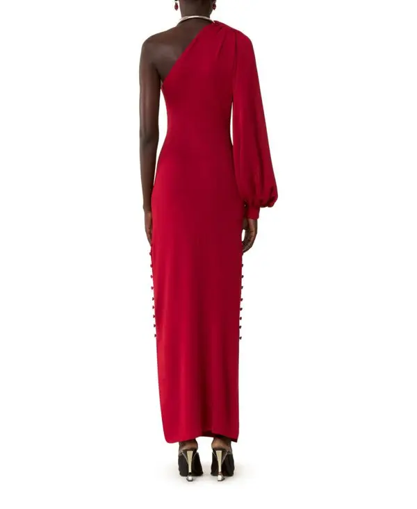 LANVIN Asymmetrical Choker Dress In Viscose