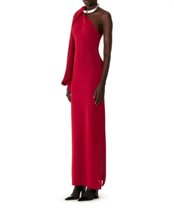 LANVIN Asymmetrical Choker Dress In Viscose
