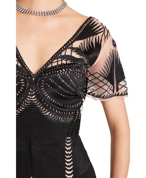 TEMPERLEY LONDON Giselle Embroidered Midi Dress