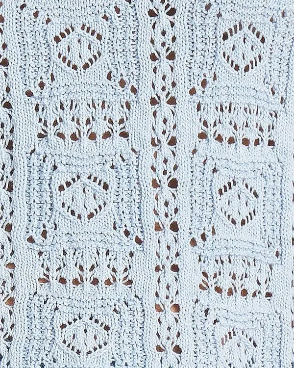 MATTY M Lior Scoop Neck Crochet Tank Top