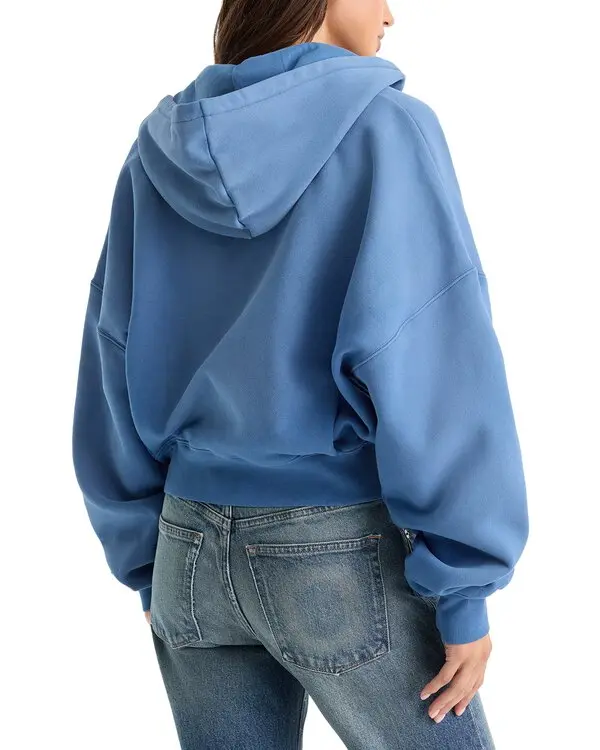 Good American The Zip Up Sweatshirt