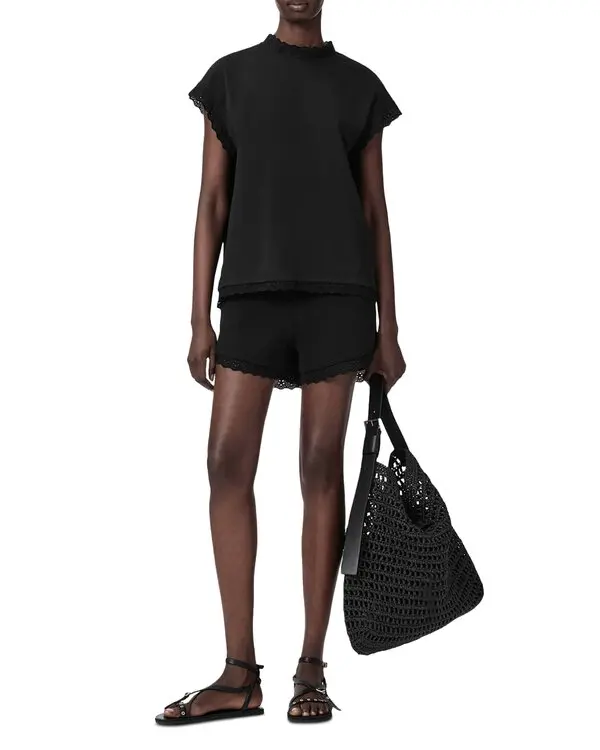ALLSAINTS Lele Lace Shorts - Black