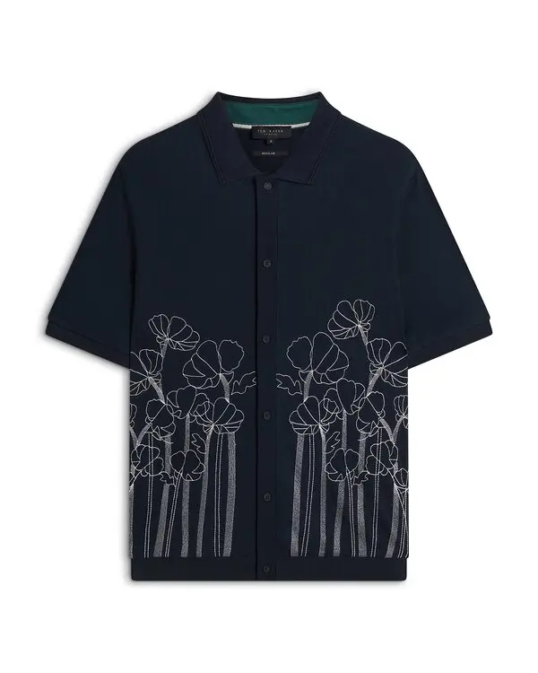 Ted Baker London Actton Embroidered Floral Shirt