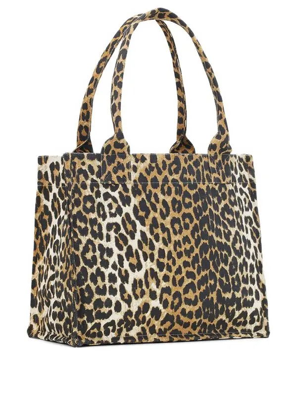 GANNI Large Cotton Tote Bag