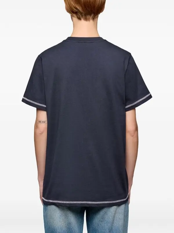 GANNI Raspberry Cotton T-shirt